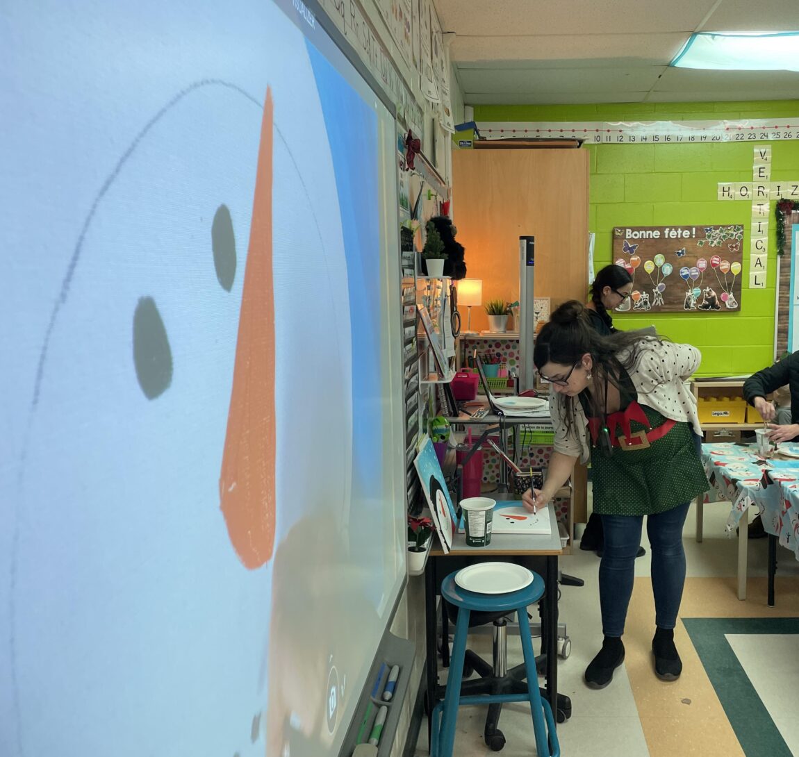 Easy Snowman Paint Night – Crafty with Natalie